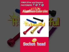 8.8 Kwaliteit koolstofstaal Socket Head Cap Screw Color Zinc Truss Head voor industriële