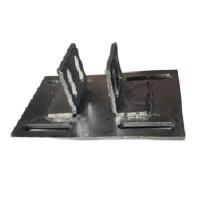 China Rectangular Aluminum Embedded Curtain Wall Bracket Class A Fire Rated Silver Anodized for sale