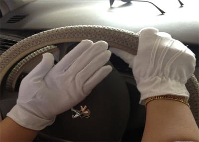 China katoenen van beschikbare mensen witte drijfhandschoenen met drie stikkende lijnen hoog - kwaliteits katoenen anti uv Te koop