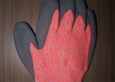 Cina Palma rivestita del lattice della piega di Shell tricottata arancia resistente dei guanti tagliata protezione del lavoro in vendita