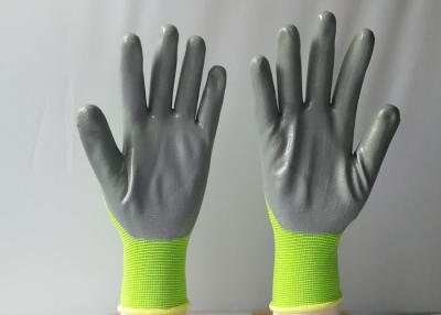 Cina Nitrile grigio ricoperto tempo di impiego esteso dei guanti del lavoro comodo nella condizione asciutta in vendita