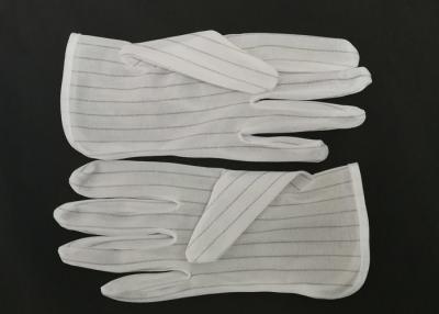 China Polyester-fusselfreie elektrostatische Entladungs-Handschuhe in der elektronischen Baugruppe zu verkaufen