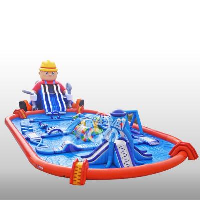 China 2020 Popular water park design build One Stop Service Inflatable water park Designer Te koop