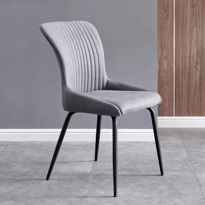 China Simple Ergonomic Dining Chair Cloth Covered Dining Room Chairs Customizable for sale