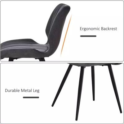 China Minimalistische, met kunstleer beklede eetkamerstoelen met hoge duurzaamheid Krasbestendigheid Te koop