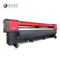 China 3.2m Banner Flex Printer 4 I3200 Printheads 60 sqm/h Eco Solvent Printing Machine for sale