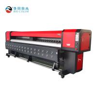 China 3.2m Banner Flex Printer 4 I3200 Printheads 60 sqm/h Eco Solvent Printing Machine for sale