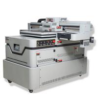 China UV Flatbed Printer 6090 3 Head CMYKWV 600x900mm Printing Area for Metal Glass Acrylic for sale