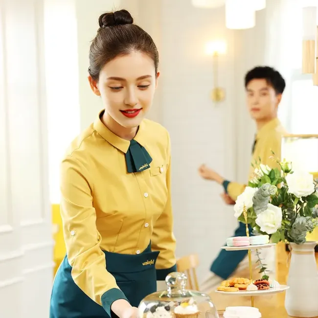 High-End Customized Fast Food Restaurant Work Uniform