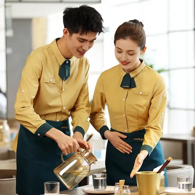 High-End Customized Fast Food Restaurant Work Uniform