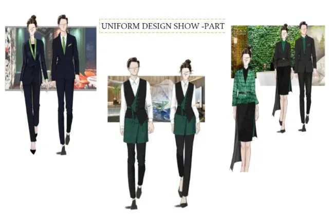 High-End Customized Fast Food Restaurant Work Uniform
