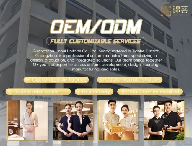 Custom Design Housekeeper Hotel Work Clothes Hotel Kitchen Manager Uniform