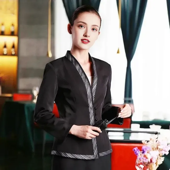 Custom Design Housekeeper Hotel Work Clothes Hotel Kitchen Manager Uniform