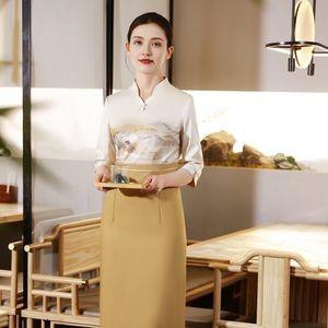 Quality Trendy Restaurant Server Dress for Professional and Fashionable Service for sale