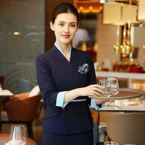 Quality Cotton Chef Kitchen Hotel Clothes Long Sleeve Manager Uniform for Restaurant for sale