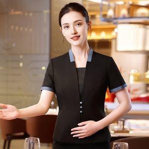 Quality Women Professional Suit Manager Formal Hotel Catering Front Desk Work Uniform for sale