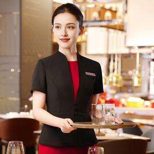 China Custom Design Professional Waitress Hotel Staff Manager Uniform for sale