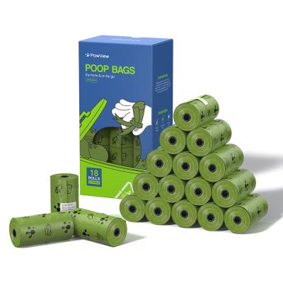China PawView Eco Friendly Dog Poop Bags 18 Rolls 21x12in for sale