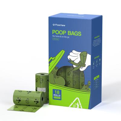 China Biodegradable Dog Poop Bags Leak Proof Pawview Brand for sale