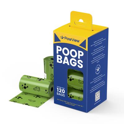 China Eco-Friendly Dog Poop Bags Biodegradable Cornstarch Pet Waste for sale
