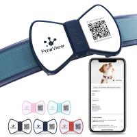 China Pawview Silicone Pet Dog ID Tag with QR NFC Code for sale