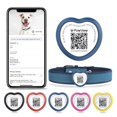 China Pawview Silicone Pet ID Tag for Dogs with NFC AirTag for sale