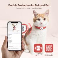 China Silicone Pet Dog ID Tag NFC QR Code Heart Shape for sale