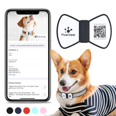 China Pawview NFC Dog ID Tag Silicone QR Anti-Lost Pet Tracker for sale