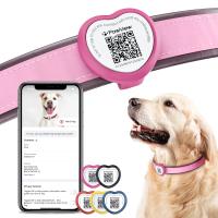 China Silicone Pet Dog ID Tag with QR Code Heart Shape for sale