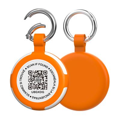China Heart Shaped Silicone Pet ID Tag for Dogs with QR Code for sale