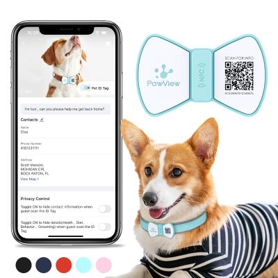 China Custom Silicone NFC Dog ID Tag with Anti-Lost Tracker for sale