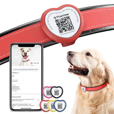China Silicone Pet Dog ID Tag with NFC QR Code Waterproof for sale