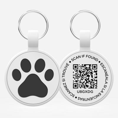 China Silicone Heart Shaped Dog ID Tag NFC Anti-Lost Pet Collar for sale