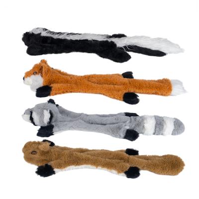 China Eco-Friendly Weasel Squeaky Dog Toy 4-Pack for Aggressive Chewers for sale