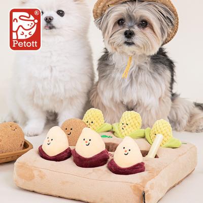 China Eco-Friendly Squeaky Dog Toy with Floral Pattern for sale