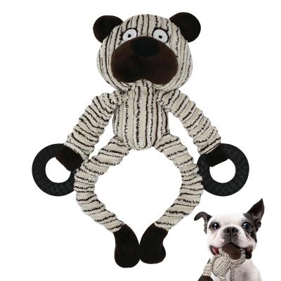 China Eco-Friendly Squeaky Plush Dog Toy for Interactive Play for sale