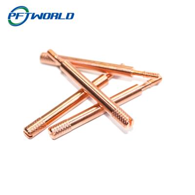China Coloring Anodizing CNC Machining Aluminum Parts Rose Gold Anode Oxidation Knurling for sale