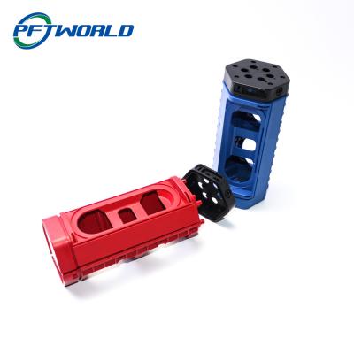 China High Precision Injection Molding Accessories, Red And Blue Parts for sale