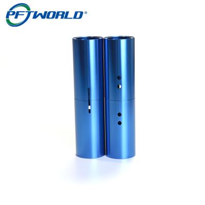 China OEM/ODM Service CNC Machining Aluminum Parts Blue Anodizing for sale