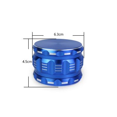 China Anpasste Cnc Aluminium Teile Tabak Gewürze Kräutermacher Blaue Anodisierung zu verkaufen
