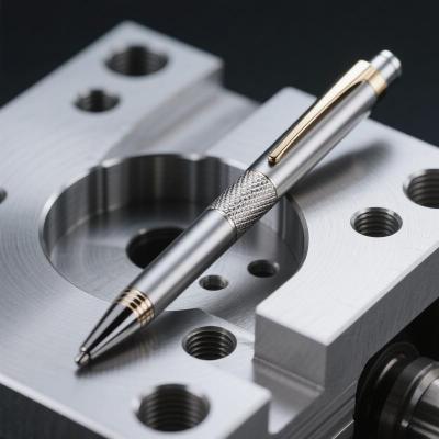 China Técnico caneta de bolso de titânio anodizado resistente à corrosão e pronto para o presente CNC Machining Titânio caneta for sale