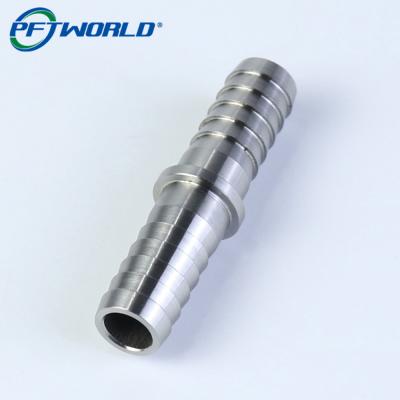 China High Precision ±0.01mm Stainless Steel CNC Turned Parts for Custom Pipe Connection Components for sale