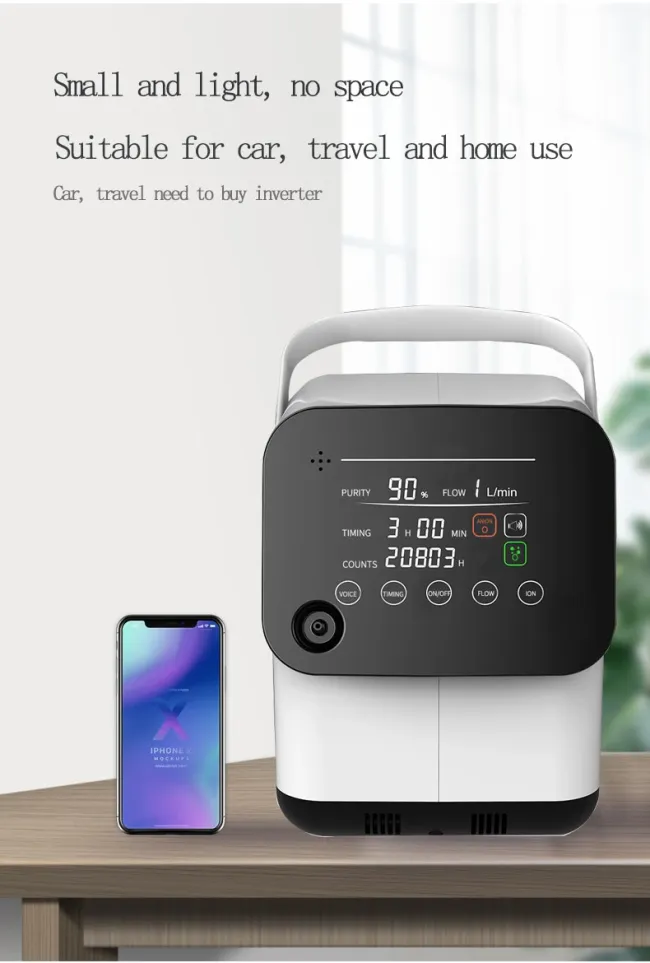 Generatore portatile regolabile dell'ossigeno della famiglia del concentratore dell'ossigeno del CE Oxygenerator1-7L per respirare