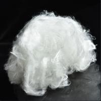 China Solid Siliconized 100% Virgin Polyester Microdenier Fiber 0.8D×25mm For Stuffing for sale