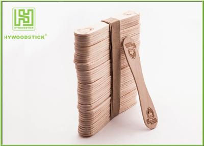 Cina I piccoli cucchiai di legno dell'assaggio, mestieri sottili facendo uso del ghiacciolo attacca il FSC diplomato in vendita