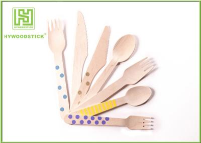 China 100% Natural Eco Friendly Dishware With Wooden Disposable Spoons Various Pattern for sale