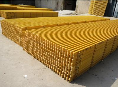 China Schneidende FRP-Gitter Zugangssystem für rutschfeste Gehwege 25 mm 38 mm 50 mm hohe GFRP-Gitter zu verkaufen