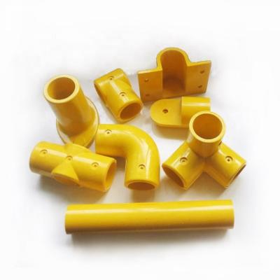 Cina Servizio di taglio offerto Recinzione di sicurezza per corrimano in FRP industriale con rotaia rotonda in GFRP da 36 mm in vendita
