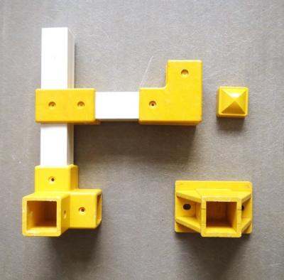 中国 36mm 50mm ガラス繊維GRP FRP プラスチックハンドレールチューブフィッティング フェンスレールコネクタアクセサリー 販売のため