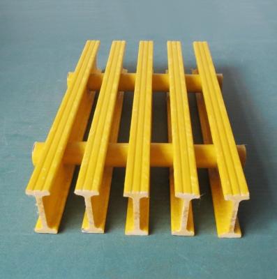 China 25mm 38mm 50mm 58mm FRP I Bar Grating para pasarela técnica pultrudada anti-corrosión en venta